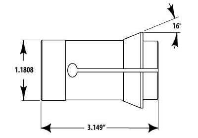 TF30 Collet 1/2" Hex