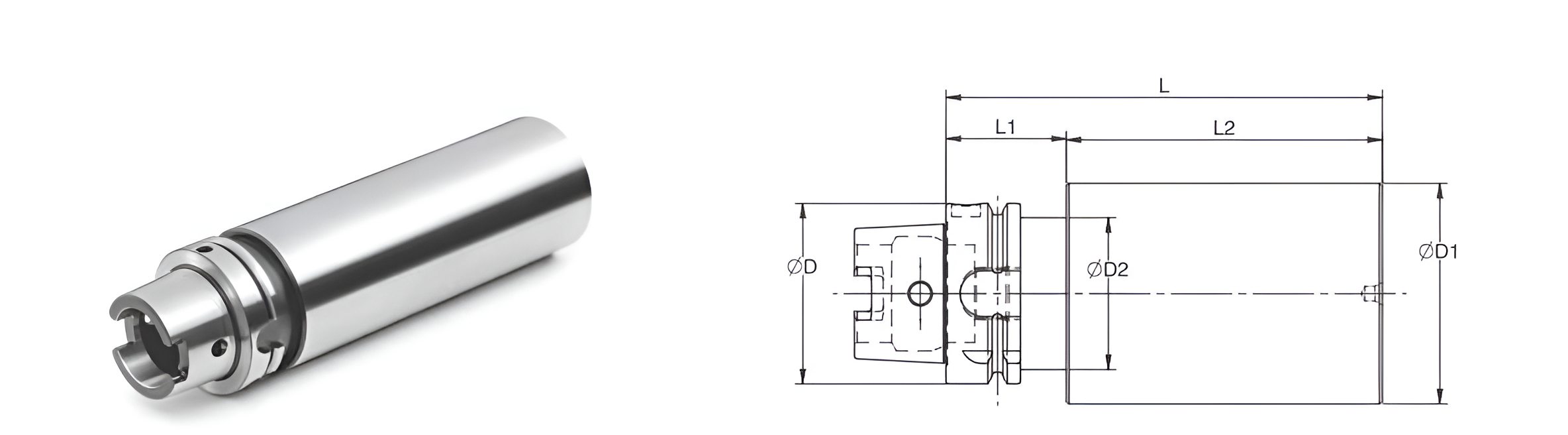 HSK-A 63 BORING BAR BLANK DIA 63.0 L 180