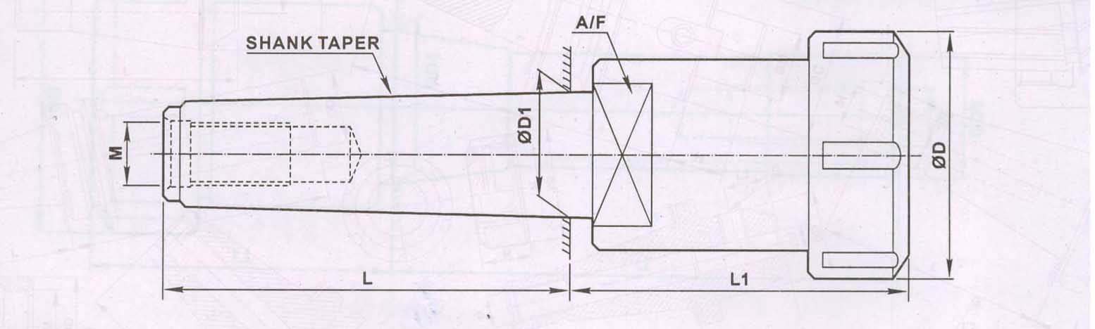 MT 5A E-40 129.5 Tang Type 'E' Type Collet Chuck
