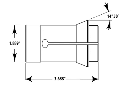 B42 (TF48) Index Collet 1-3/8" Hex