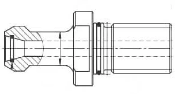 Doosan CAT40 75° Through Coolant Pull Stud with O-Ring