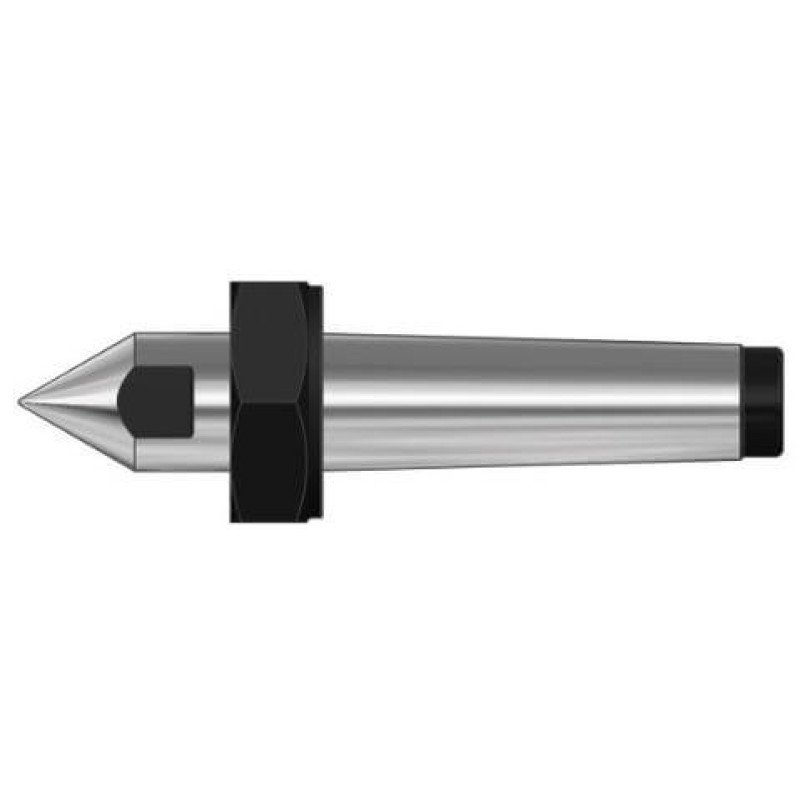 CNC MT3 Dead Center With Draw-off Nut Stub Plain Male Point